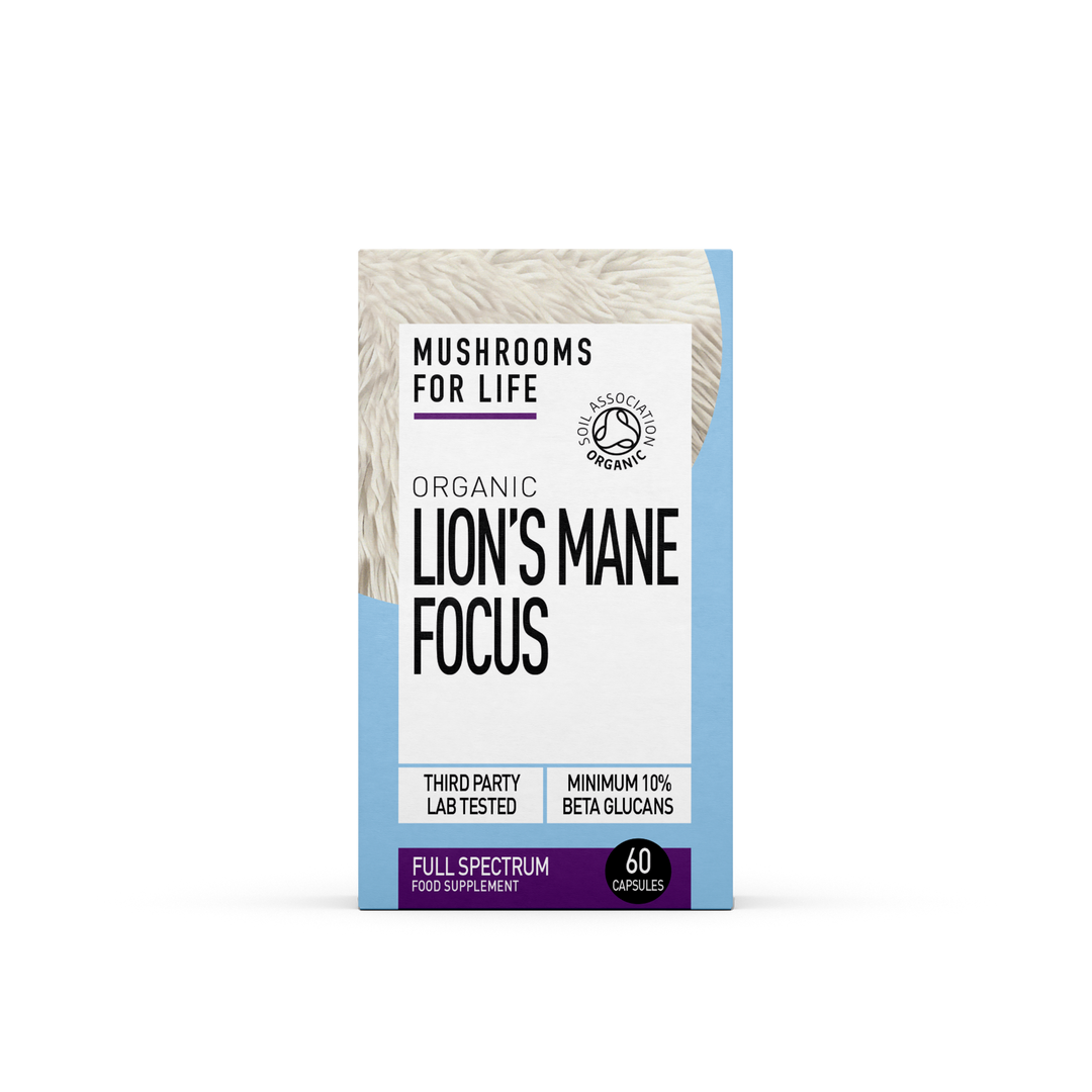 Organic Lion's Mane Focus - Mushrooms For Life